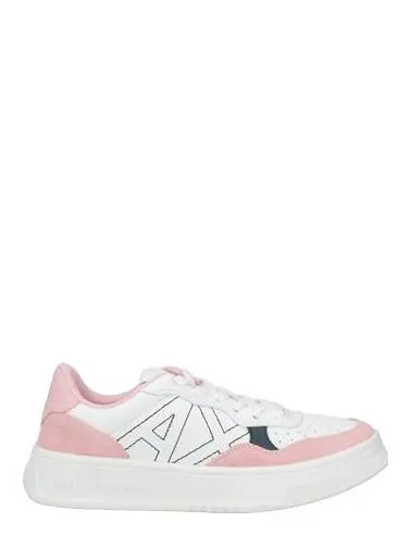 Armani Exchange Low-top Leather Sneakers - Pink