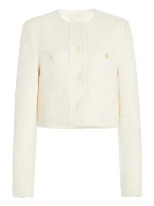 Ulla Johnson Brynn Cotton-blend Tweed Jacket - White