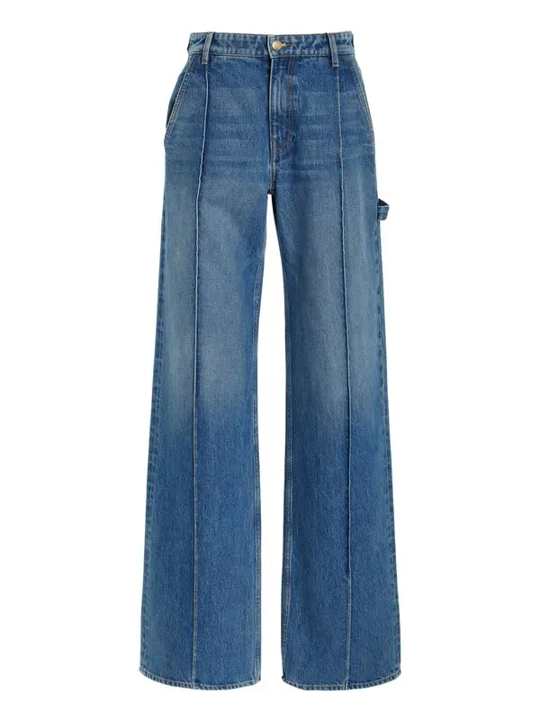 Ulla Johnson The Asher Rigid Low-rise Wide-leg Jeans - Medium Wash