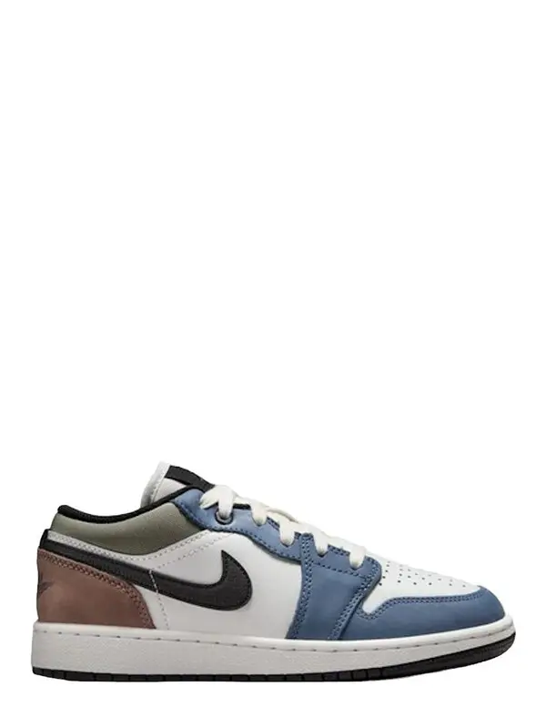 JORDAN 1 Low Sneakers - Diffused Blue/jade Horizon/mink Brown