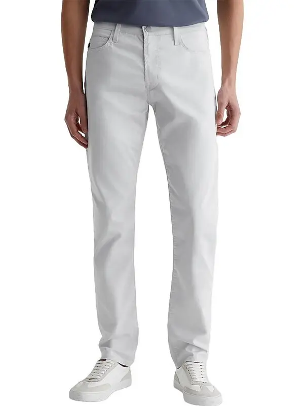 Ag Everett Slim Straight Leg Performance Pants - Almost White