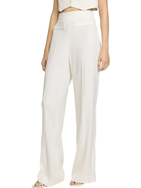 Sandro Sequin Suit Pants - Ecru