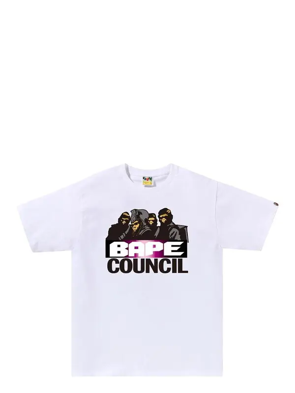 A BATHING APE Council Tee - White