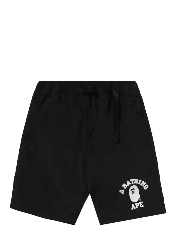 BAPE College Beach Shorts - Black