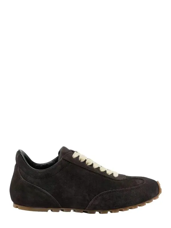 JAMES PERSE Suede Running Sneakers - Brown