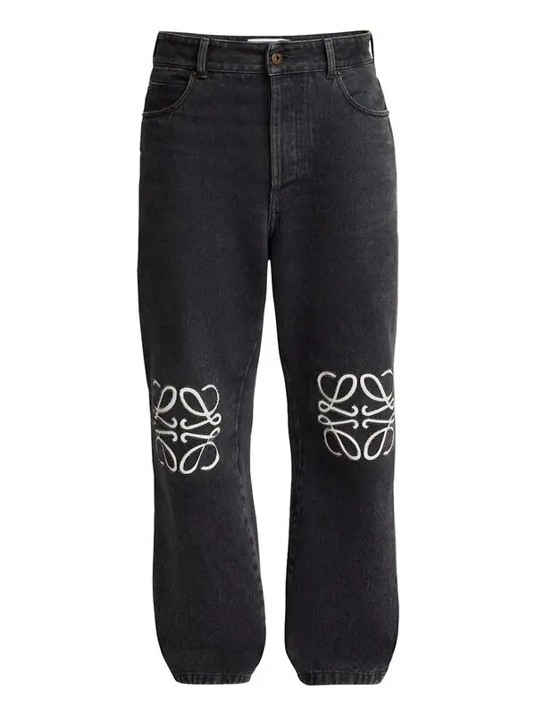 Loewe Anagram Baggy Jeans - Black