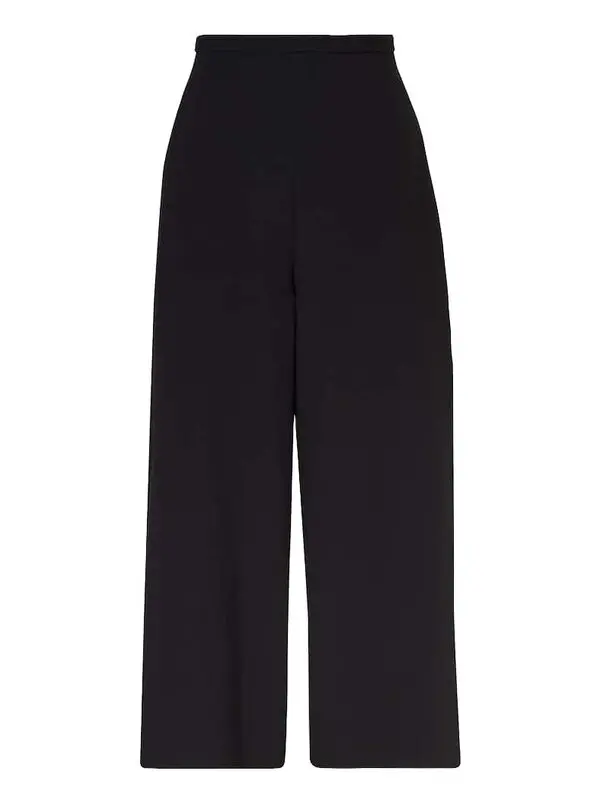FFORME Pat High-rise Crêpe Culottes - Black