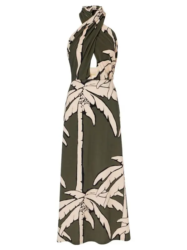 Johanna Ortiz Printed Maxi Dress - Green