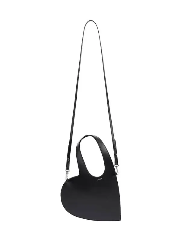 Coperni Heart Leather Tote Bag - Black