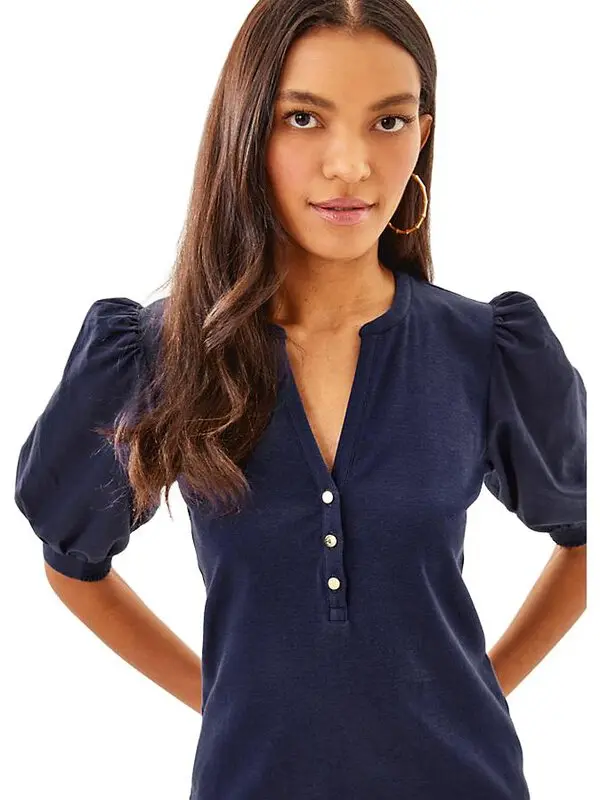 LILLY PULITZER Ronson Knit Top - Low Tide Navy