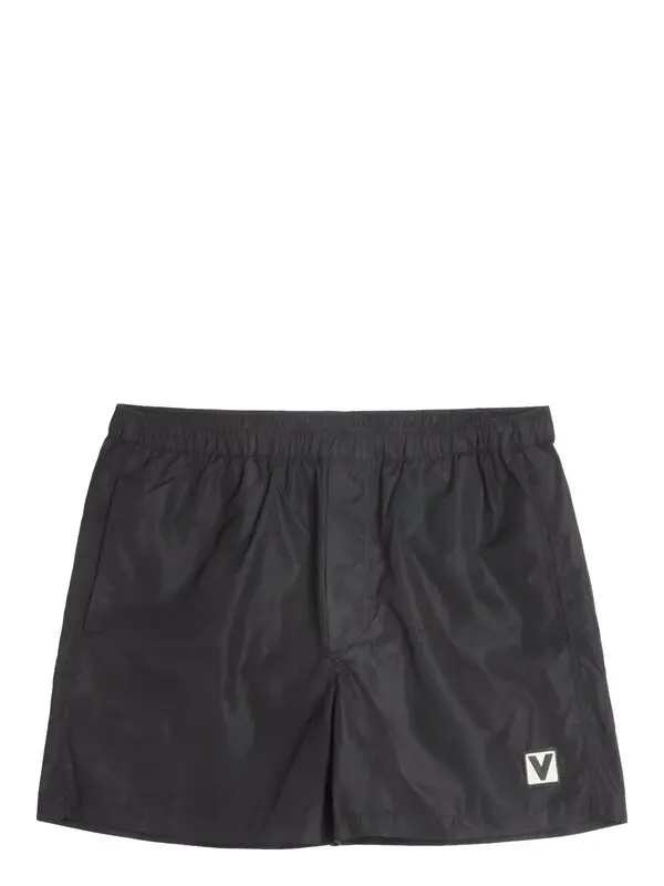 Valentino Garavani Chez-patch Swim Shorts - Black