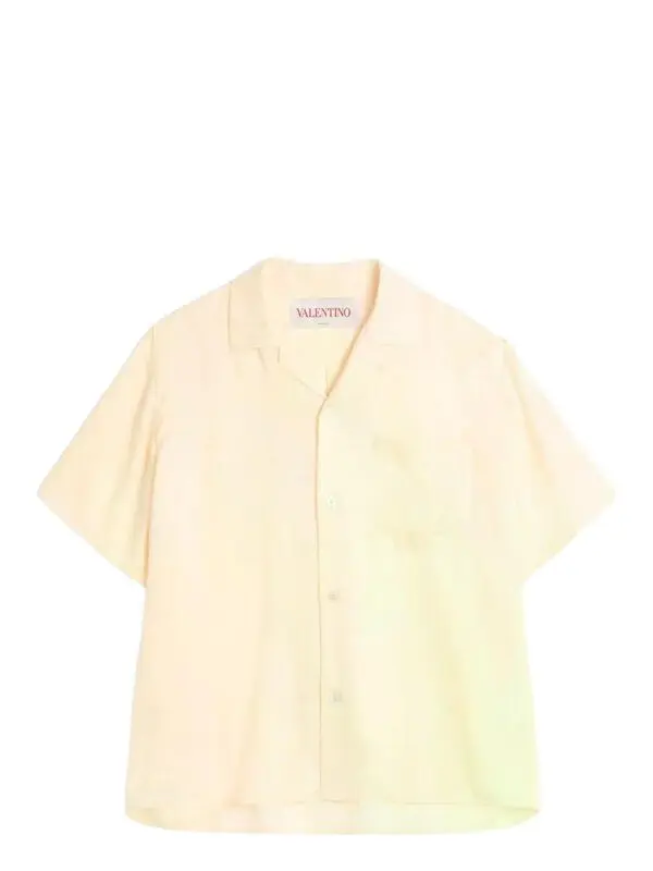 Valentino Garavani Patch-pocket Silk Shirt - Neutrals