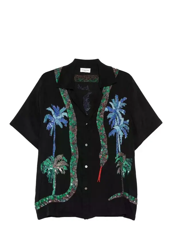P.a.r.o.s.h Sequin-embellished Shirt - Black