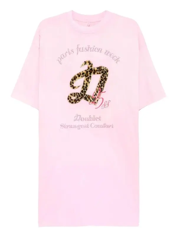 DOUBLET Pfw Tour T-shirt - Pink