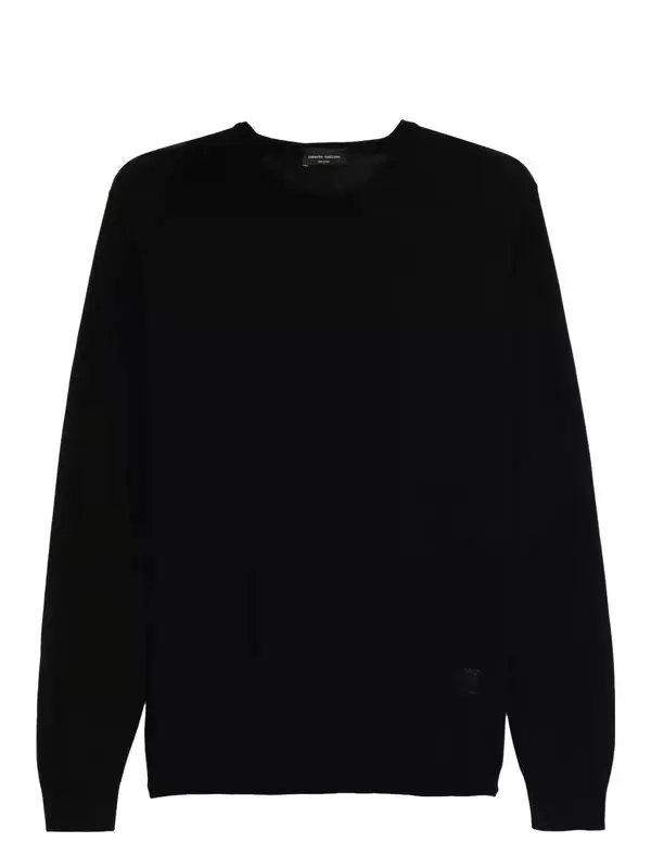 ROBERTO COLLINA Crew-neck Sweater - Black