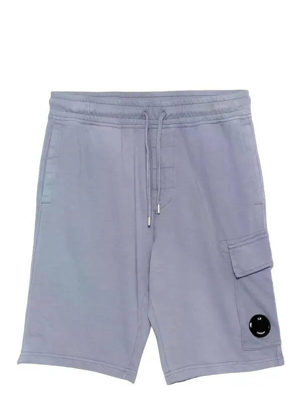 C.P. COMPANY Lens-detailed Track Shorts - Grey