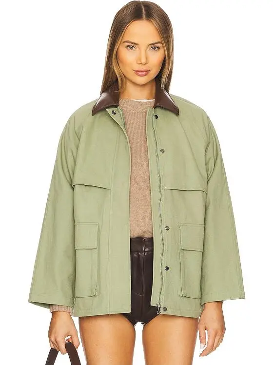 LOVERS AND FRIENDS Peyton Jacket - Olive Green