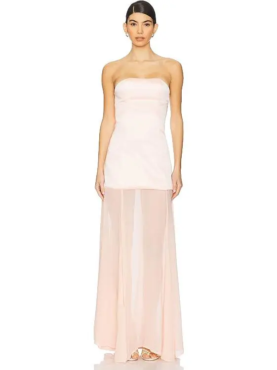 BUBISH Jasmine Gown - Peach Pink