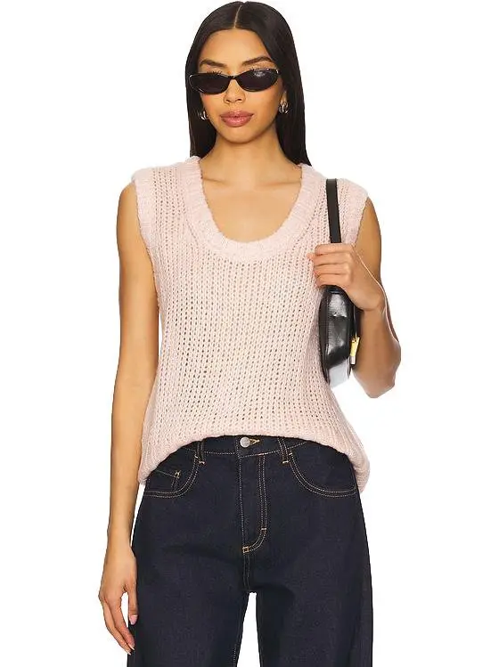 LOVERS AND FRIENDS Poppie Sweater Vest - Rose