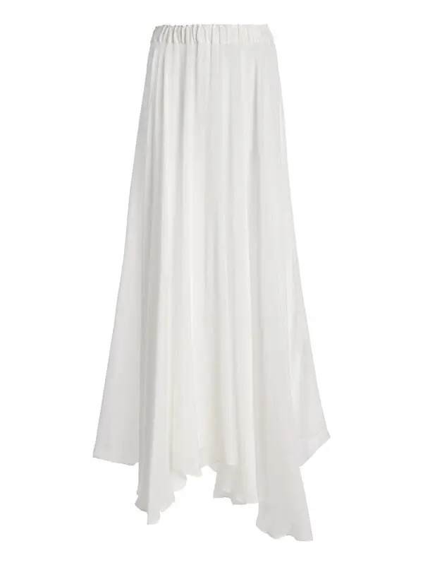Bondi Born Cremona Flared Maxi Skirt - White