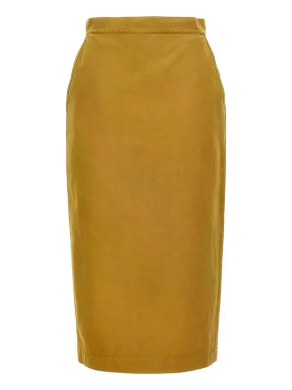 Max Mara Denver Pencil Skirt - Yellow