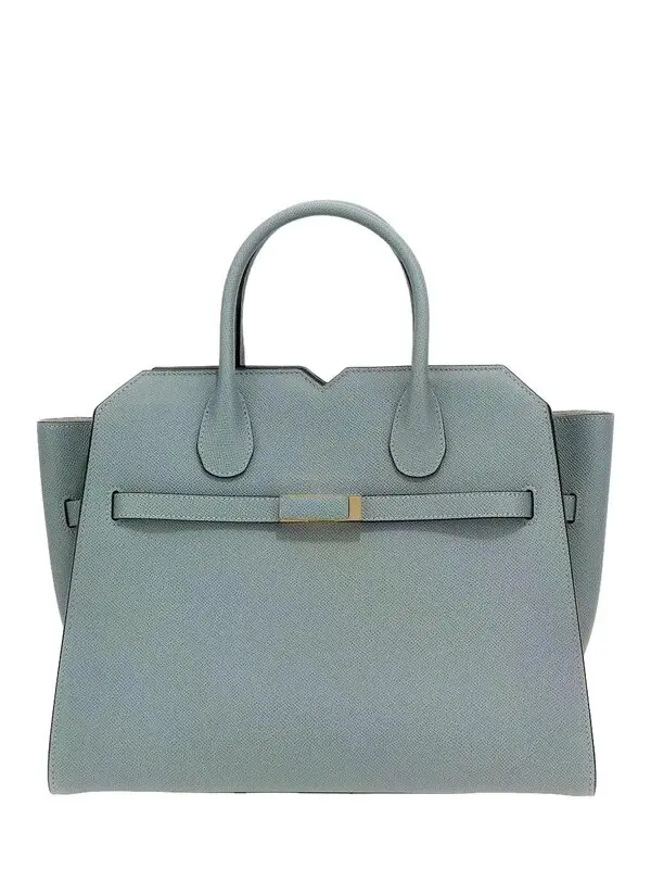VALEXTRA Milano Medium Tote Bag - Grey