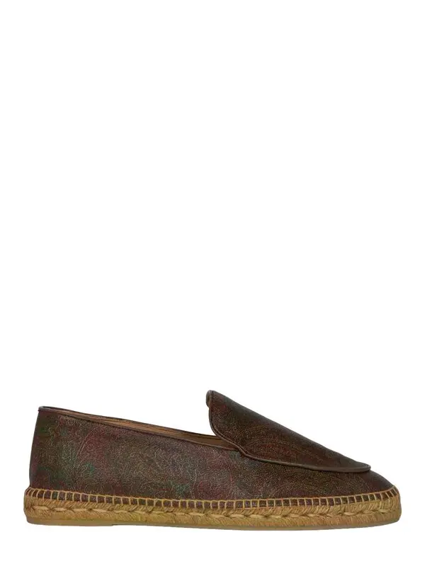 Etro Leather Espadrilles - Brown