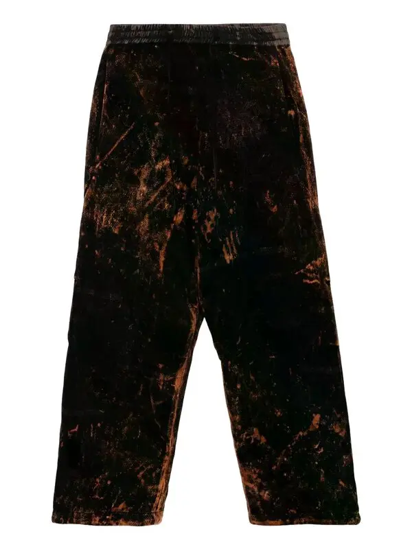STAIN SHADE Cotton Track Pants - Brown