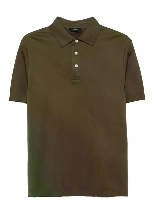 Herno Knitted Polo Shirt - Green