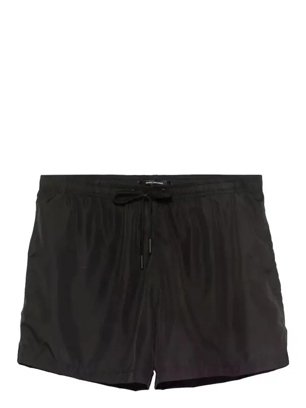 Tagliatore Logo-patch Swim Shorts - Black