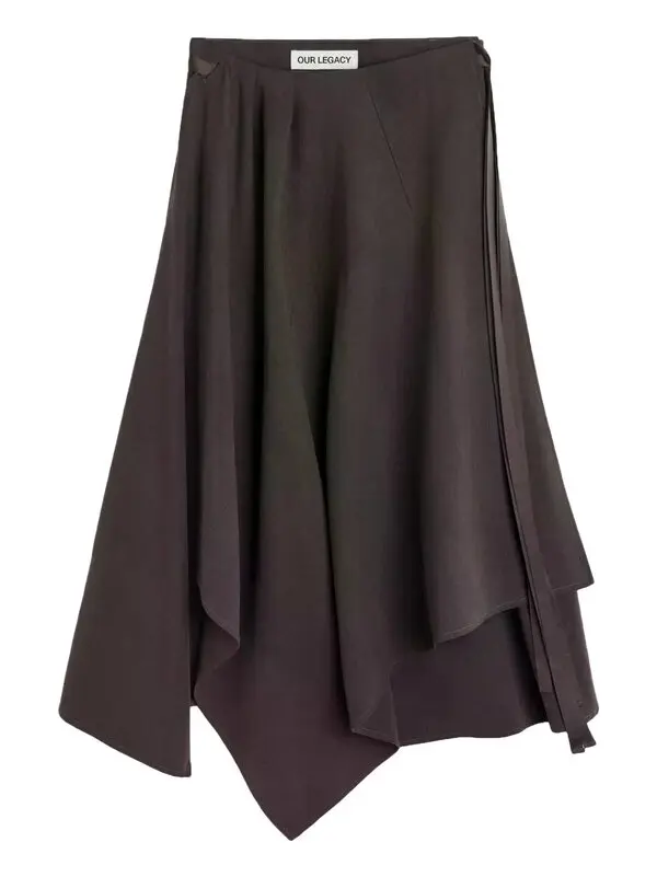 Our Legacy Spinnaker Midi Skirt - Brown