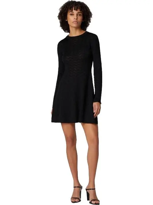 Missoni Chevron Long-sleeved Mini-dress - Black
