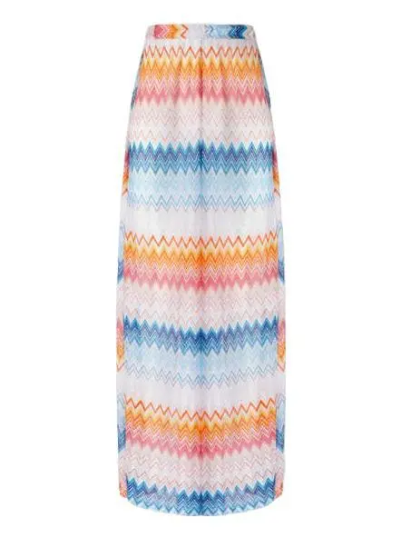 Missoni Classic Trousers In A Viscose Blend Zig Zag Lam - Multicoloured