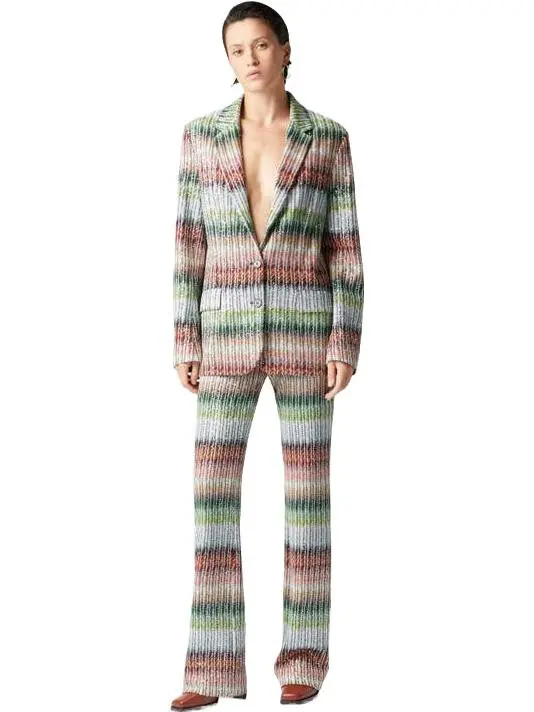 Missoni Dégradé Zig Zag Knit Blazer With Sequins - Multicoloured