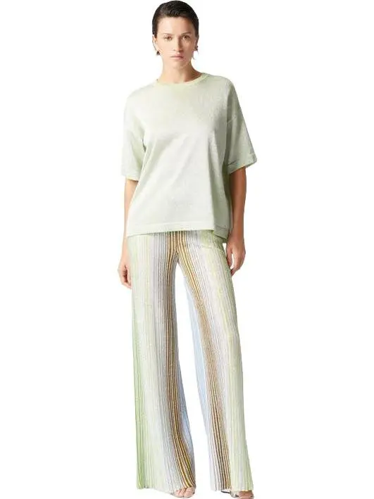 Missoni Striped Palazzo Trousers With Sequins - Multicoloured