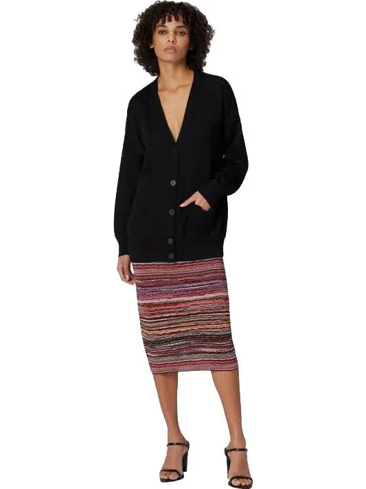 Missoni Oversized Chevron Cardigan - Black