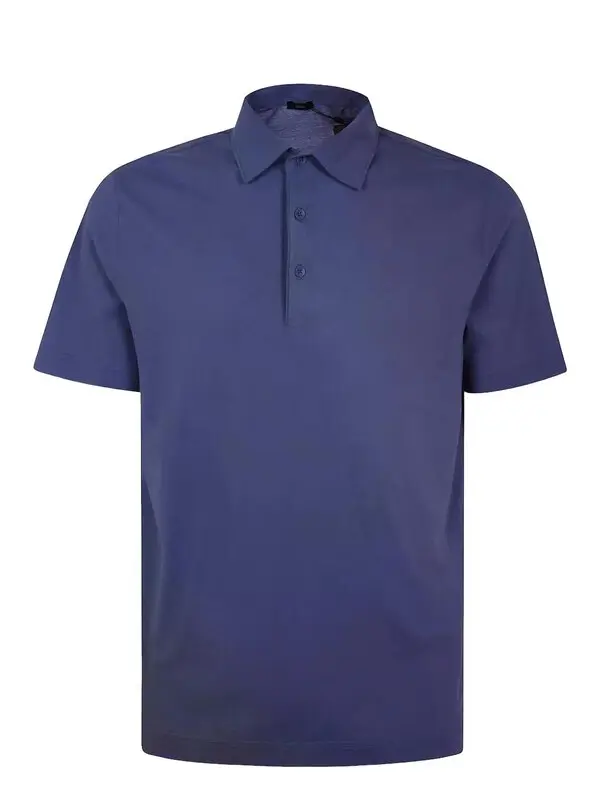 Herno Button-fastened Polo Shirt - Blue