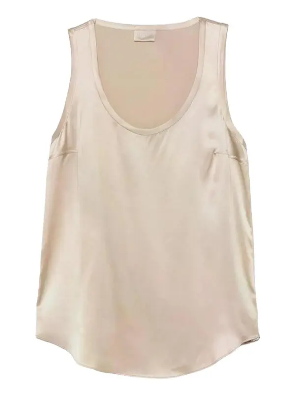Brunello Cucinelli Satin Top - Neutrals