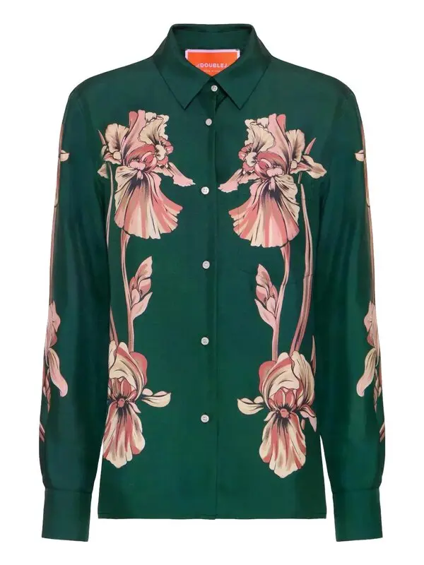 La DoubleJ Satin Shirt - Green