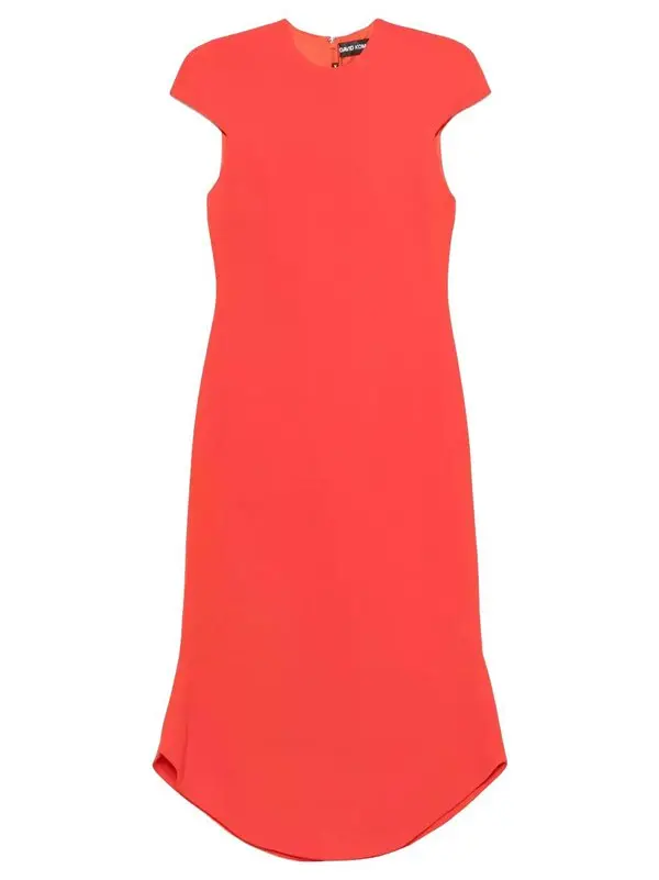 David Koma Cady Midi Dress - Orange