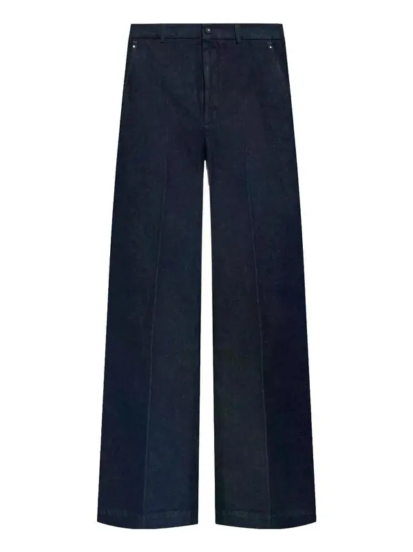 Moncler High-waisted Wide Leg Jeans - Blue