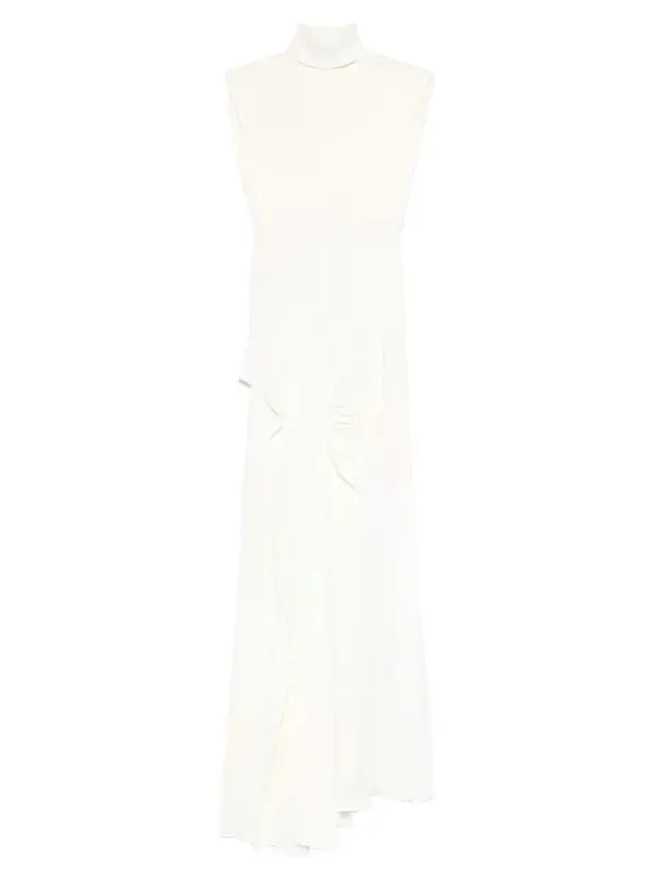 Victoria Beckham Asymmetric Maxi Dress - Neutrals