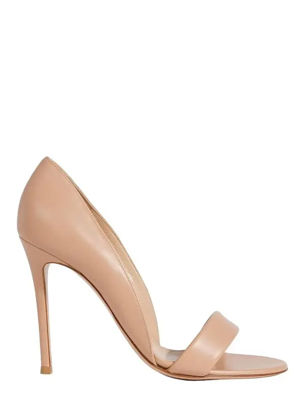 GIANVITO ROSSI Baiser Leather Sandals - Blush