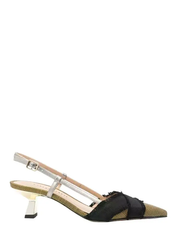 Roberto Festa 60mm Girasole Slingback Pumps - Green