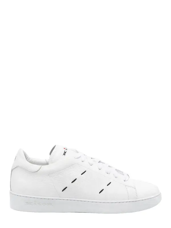 Kiton Stitching Sneakers - White