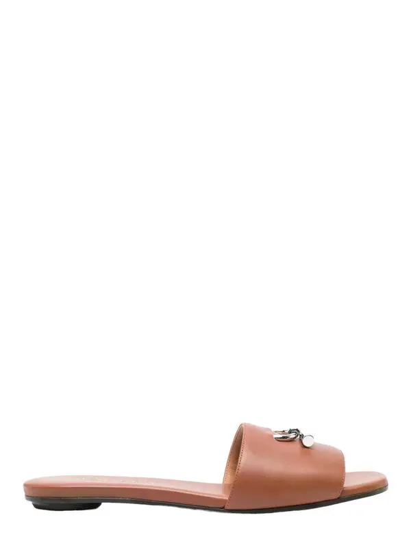 Alexander McQueen T-bar Slides - Brown