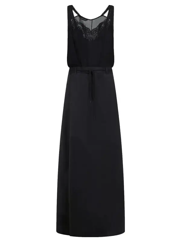 Balenciaga Patched Maxi Dress - Black