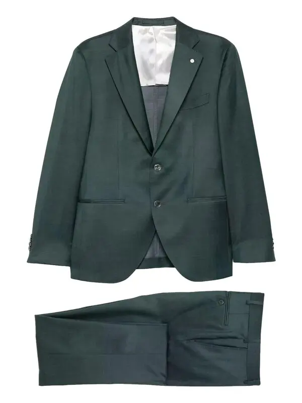 LUIGI BIANCHI MANTOVA Virgin-wool Suit - Green