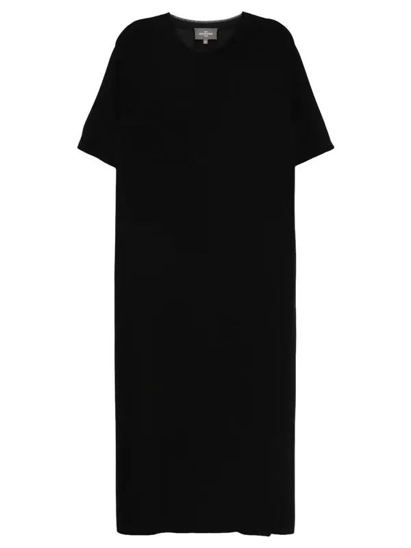 Eric Bompard Knitted Midi Dress - Black