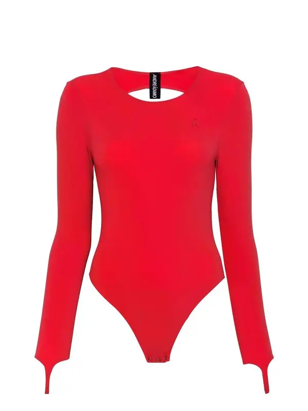 ANDREĀDAMO Sculpting Jersey Bodysuit - Red